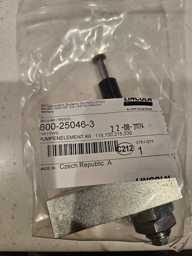 LINCOLN INDUSTRIAL 600-25046-3 / 600250463 adjustable k6 pump elements ...