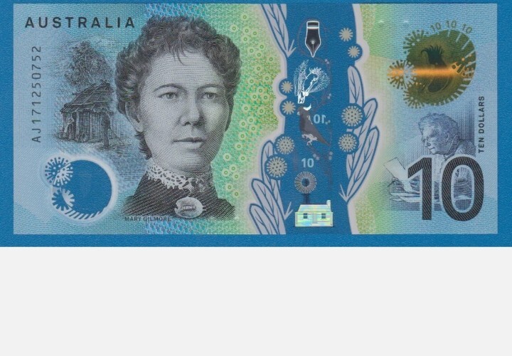 2017 Series Australia 10 Dollars Polymer UNC . $10 Australian Currency ...