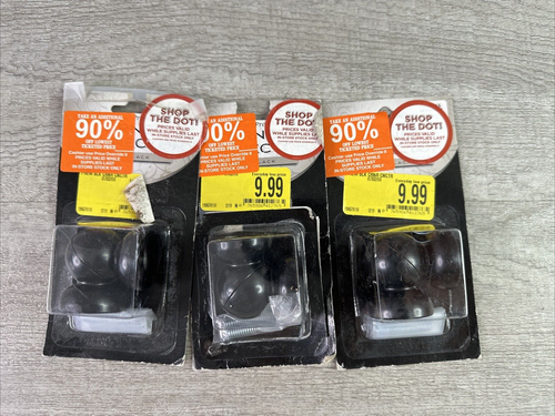 LOT OF 3 Cambria Premier Complete Corner Connector - satin black- 1 1/8 ...