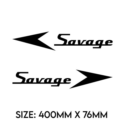 SAVAGE BOAT STICKER Decal Fishing - HIGH QUALITY MARINE GRADE | eBay ...