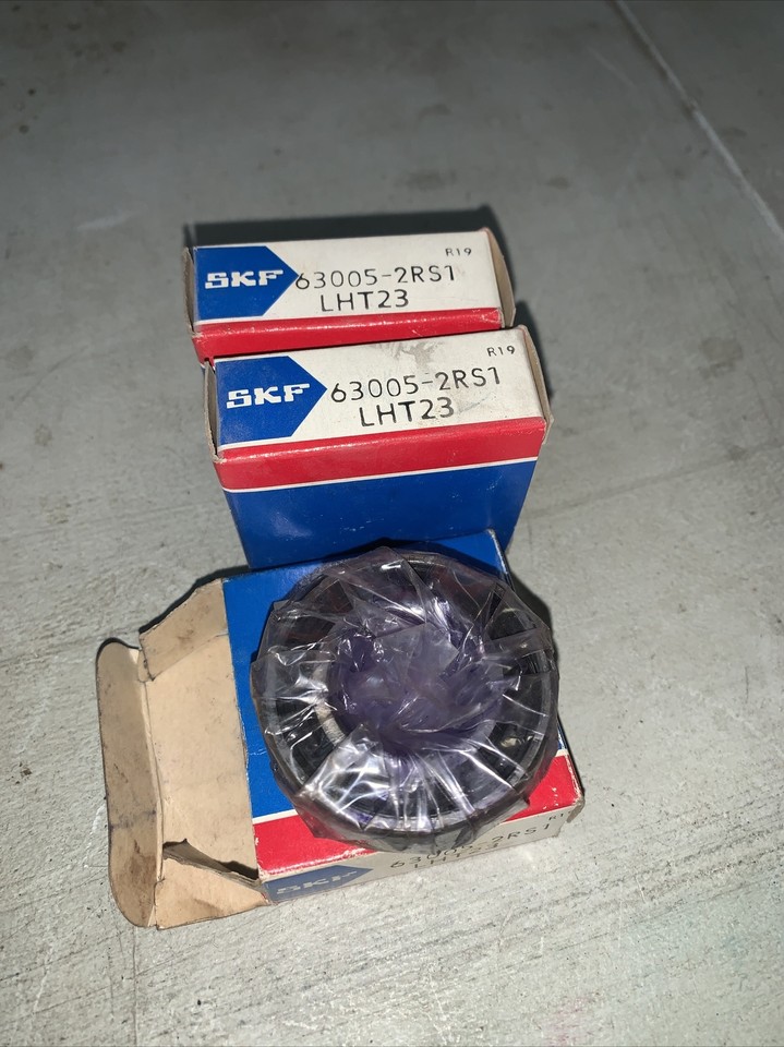 3-SKF Bearing, #6305-2RS1 LHT23, Free Shipping To Lower 48, New Open ...