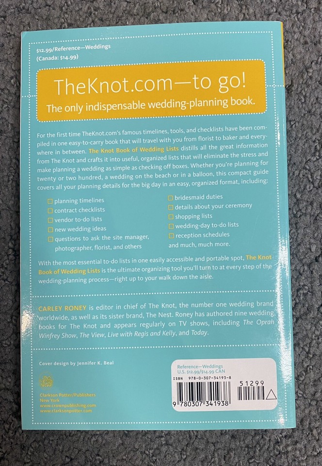 The Knot Book of Wedding Lists : The Ultimate Guide to the Perfect Day ...