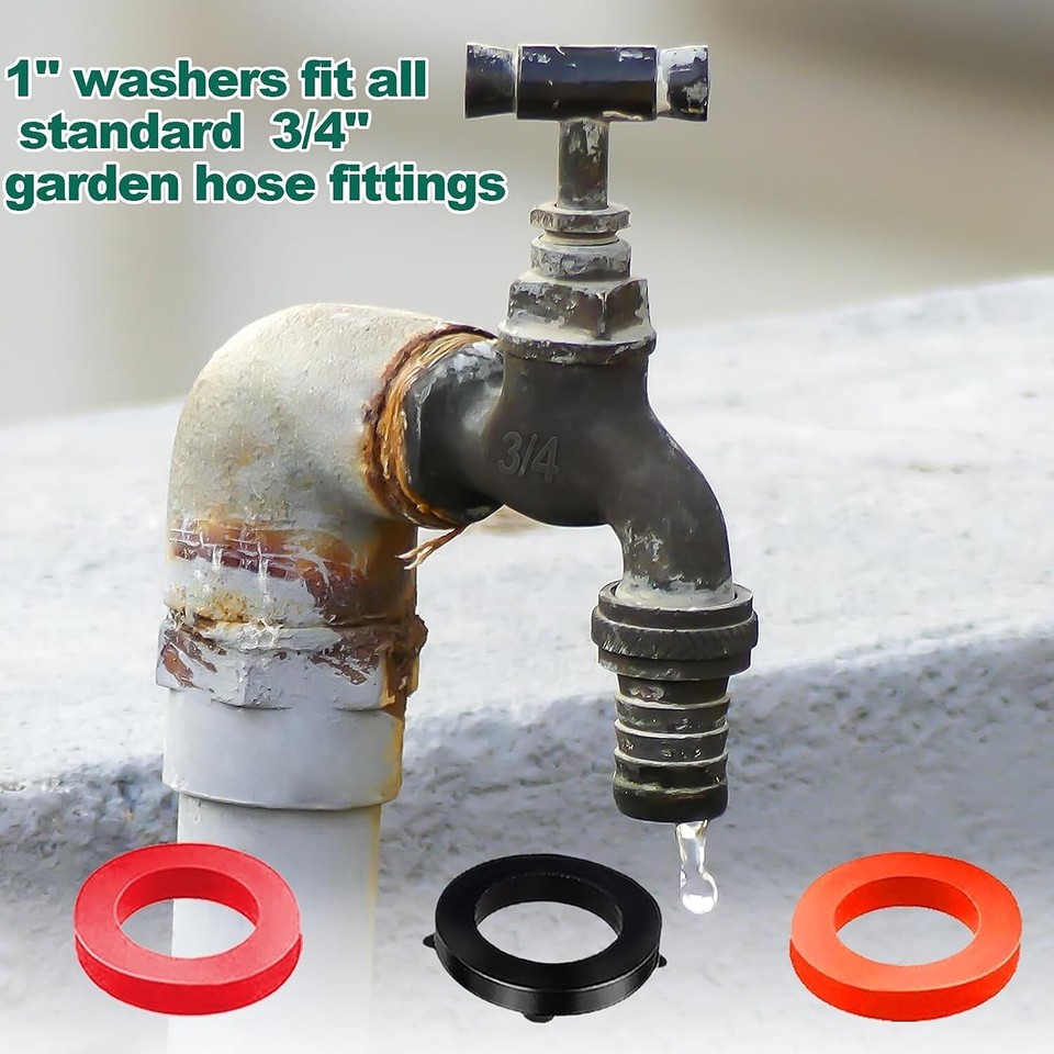 Faucet Rubber Washers Garden Hose Gasket Assortment Kit 158 Pcs | eBay