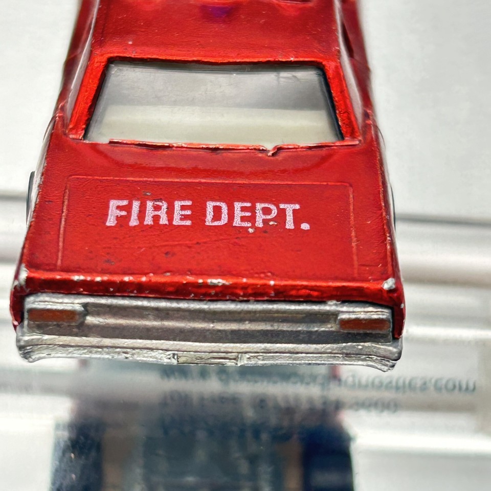 Lot of 2 Hot Wheels Redline 1968 Fire Chief Red & Police Cruisers Black ...