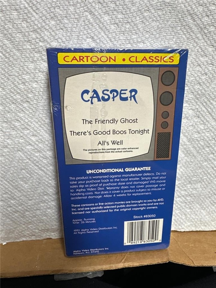 Cartoon Classics Casper VHS NEW Sealed | eBay