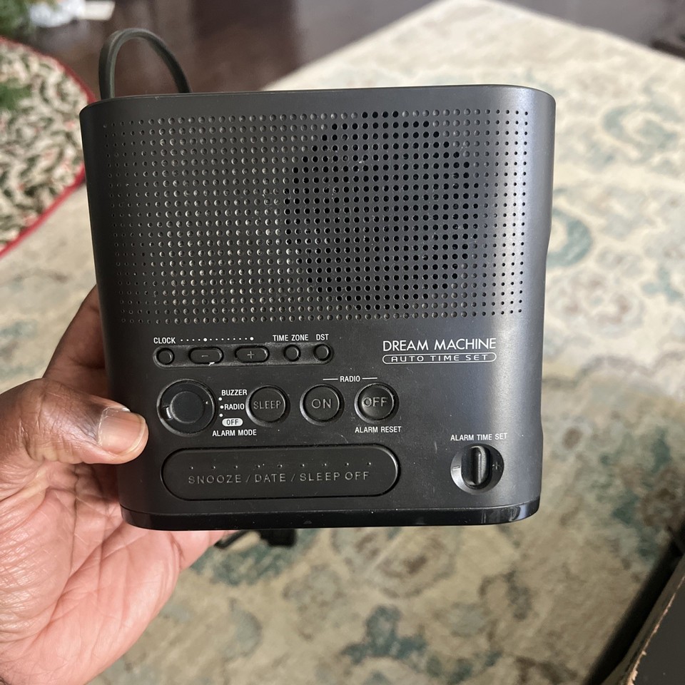 SONY DREAM MACHINE DUAL ALARM CLOCK AM/FM RADIO ICF-C218 BATTERY BACKUP ...