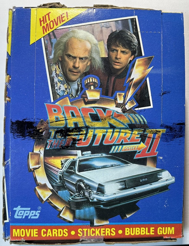 1989 Topps Back To The Future 2. Sealed Wax PACK From Box, 9 Cards 1 ...