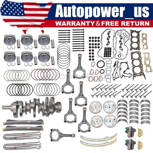 3.3L Engine Rebuild Overhaul Kit- Crankshaft/Piston/Timing For 10-16 ...