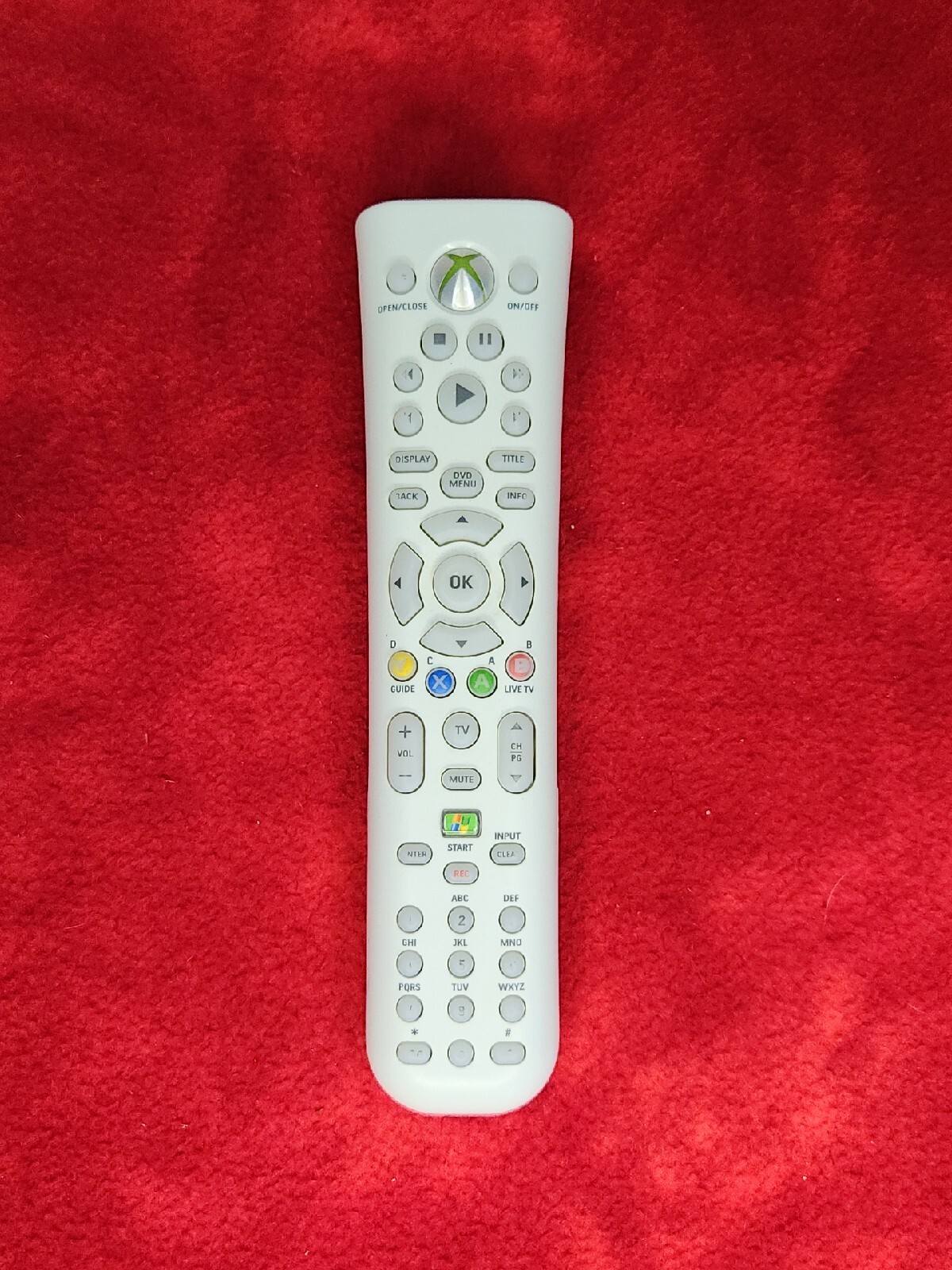 OEM Microsoft Xbox 360 Remote Control X801979-003 for TV/DVD/CD/Media ...
