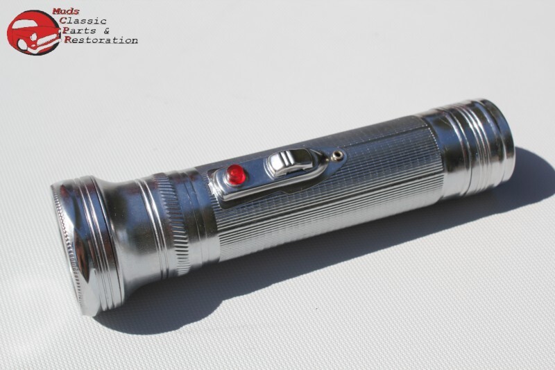 Vintage Style LED Flashlight w Holder Custom Car Motorcyle Pickup Truck ...