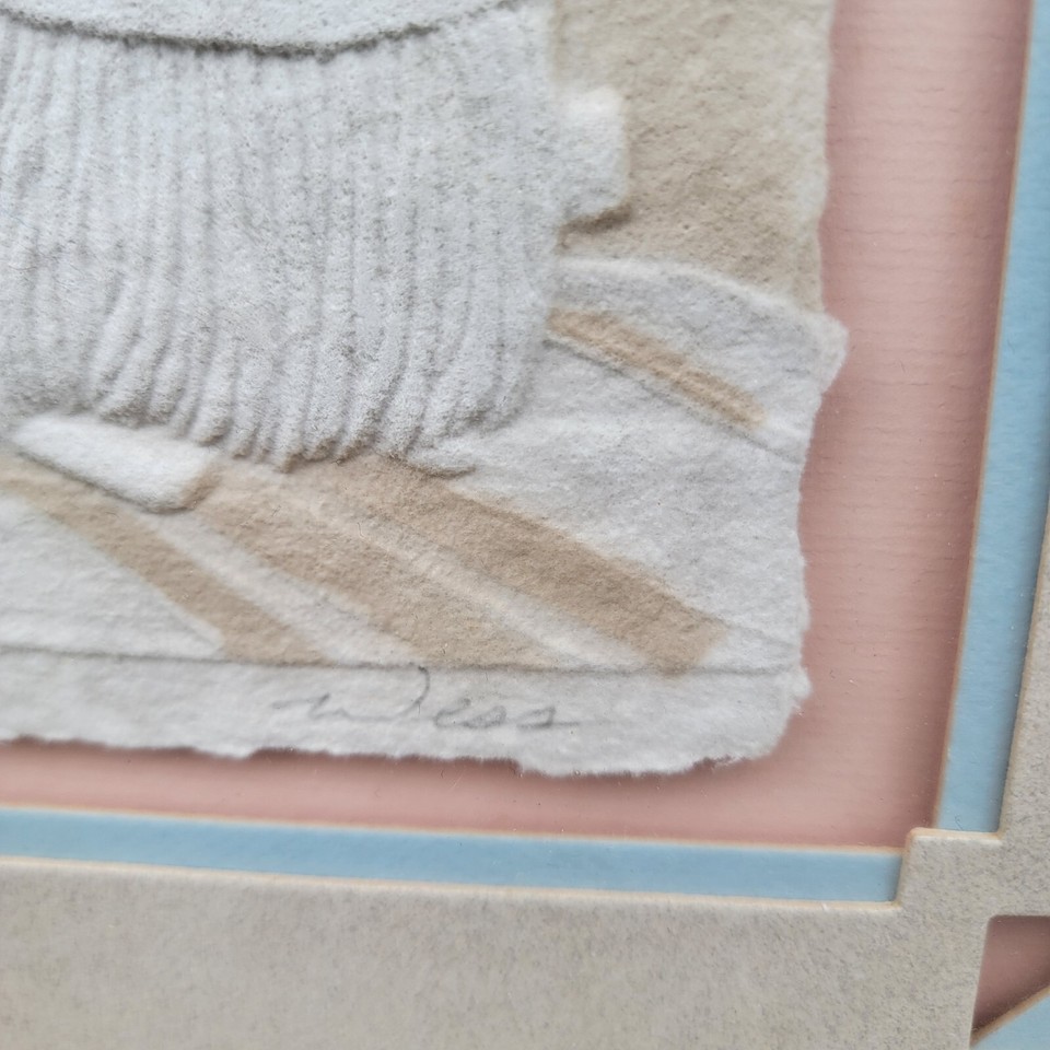 Figi Graphics Priscilla & Wess Weaver Woman Paper Cast Art Southwestern ...