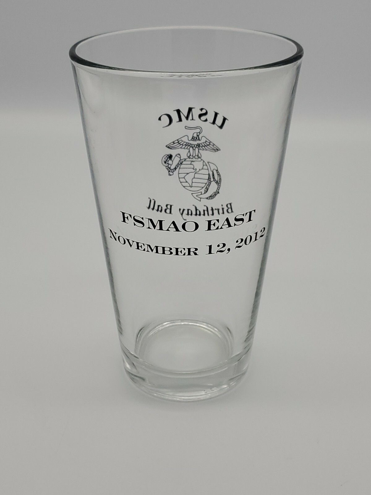 2012 USMC FSMAO EAST MARINE Birthday Ball BEER PINT Field Supply ...