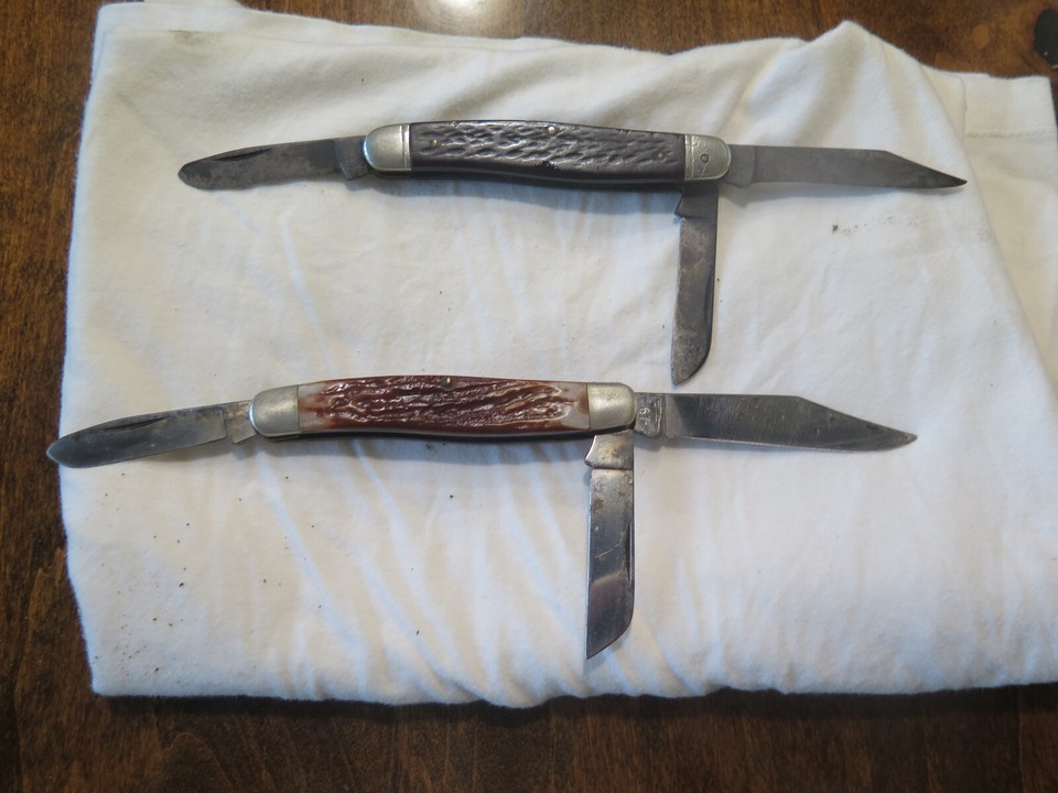 2 Camillus Stockman pocket knives. Model 67 & ???(old) | eBay