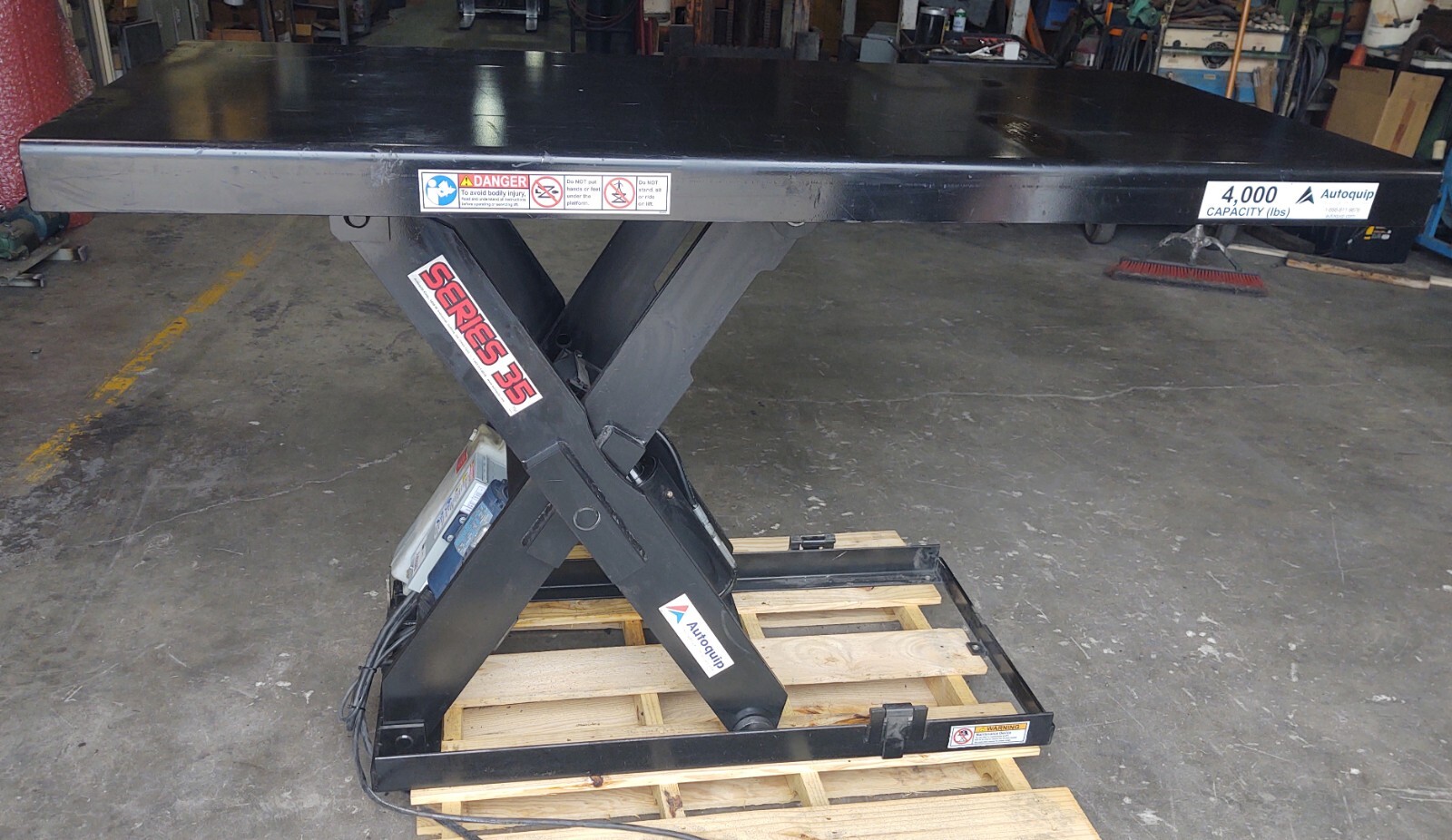 🔥 Autoquip Series 35 4000 lb Hydraulic Lift Table Platform 72"x34 ...