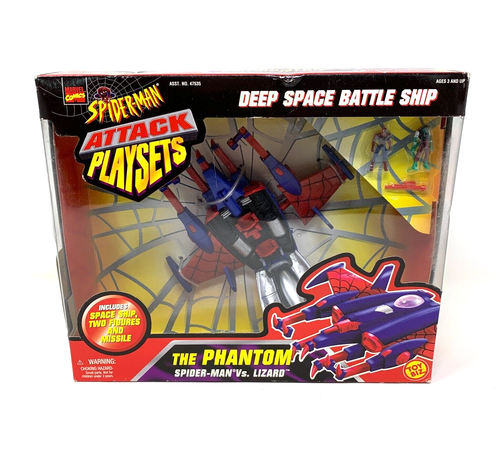 Spider-Man Attack Playsets THE PHANTOM Spiderman Vs Lizard ToyBiz 1997 ...