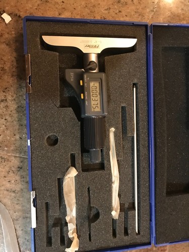 Fowler 52-225-456 Depth Gage Digital Micrometer Range 0-6" .00005 | eBay