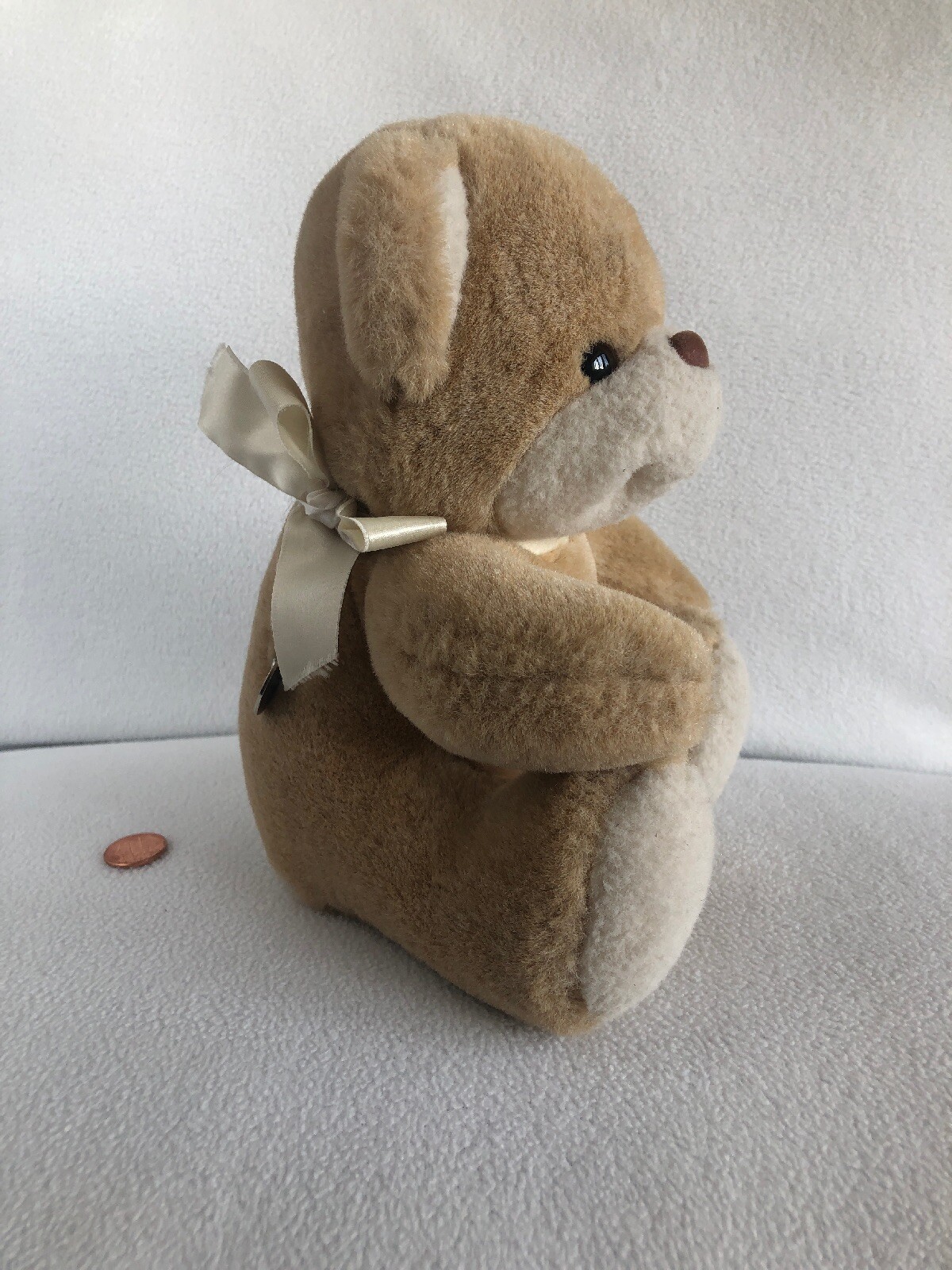 Vintage Bantam Musical Teddy Bear Tan Soft Stuffed Plush Rock a Bye ...