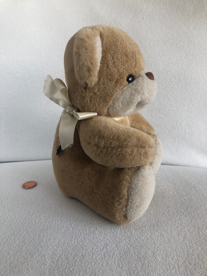 Vintage Bantam Musical Teddy Bear Tan Soft Stuffed Plush Rock a Bye ...