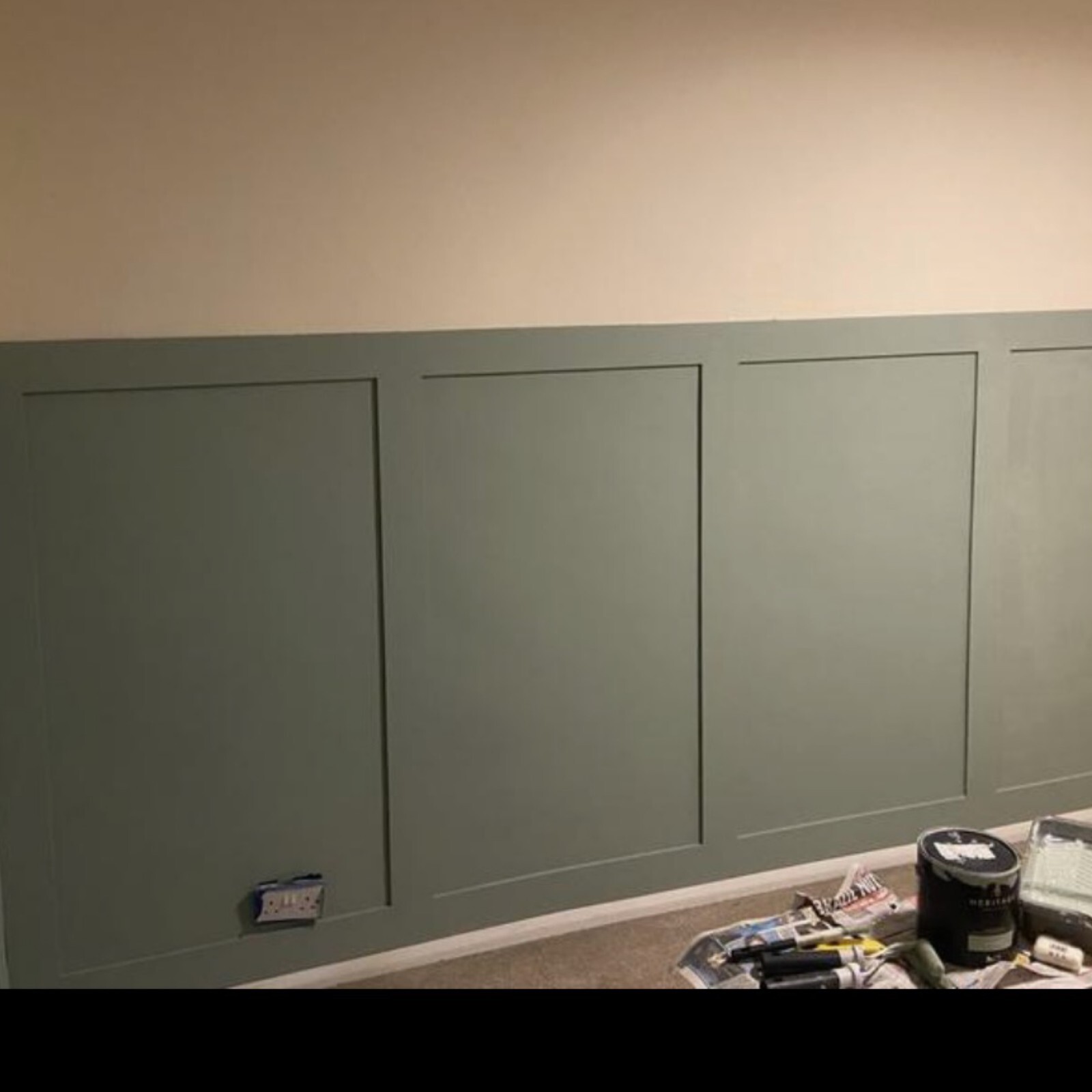 MDF Panelling Strips DIY Wall Paneling Paintable Kit Shaker Style Wall ...