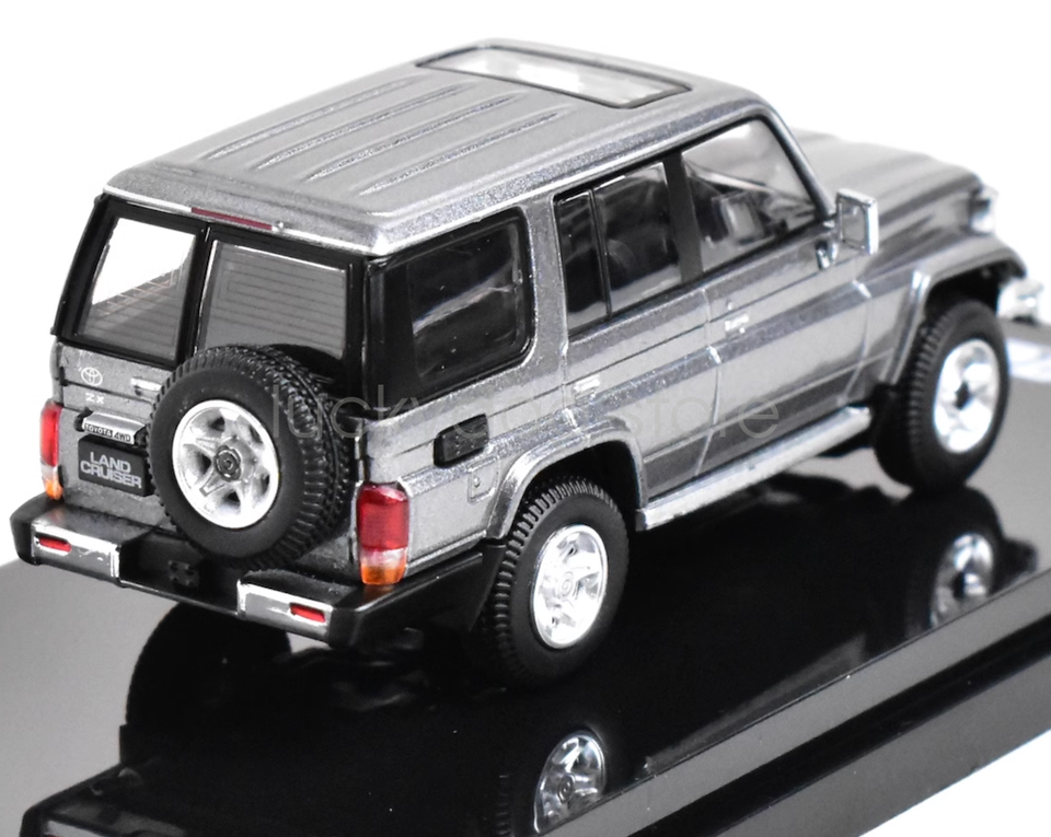 Hobby Japan 1:64 Grey 2001 Land Cruiser LC70 SUV Model Diecast Metal ...