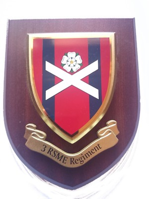 3 RSME Royal School of Military Engineers Wall Plaque UK Made for MOD ...