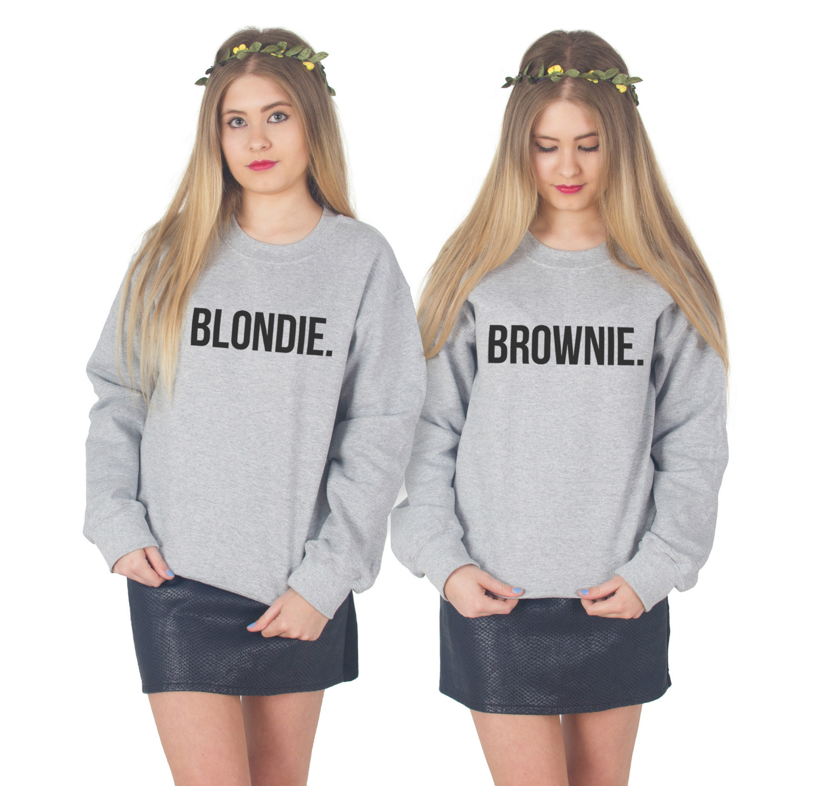 BLONDIE / BROWNIE Jumper Sweater Best Friends Matching Besties BFF's ...