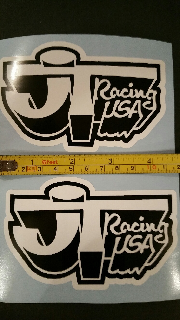 2! JT Racing sticker AHRMA Vintage Motocross VMX CR YZ RM KX 125 250 ...