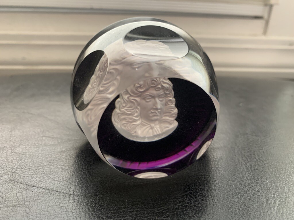 Baccarat Crystal Franklin Mint Paperweights Great Leaders Cameos 5/12 ...