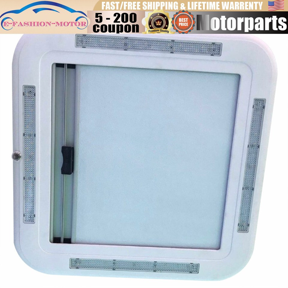 800mm*500mm Roof Window Hatch RV Caravan Trailer Skylight Vent Hatch w ...