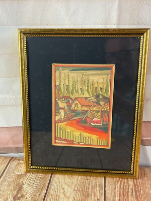 MEXICAN STRAW FOLK ART MOSIAC STIX BAER FULLER | eBay