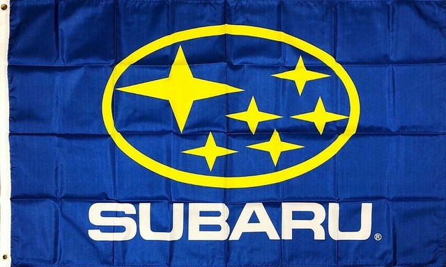 Subaru_Flag Banner 3x5 ft Japanese Rally Cars WRT Impreza Wall Garage ...