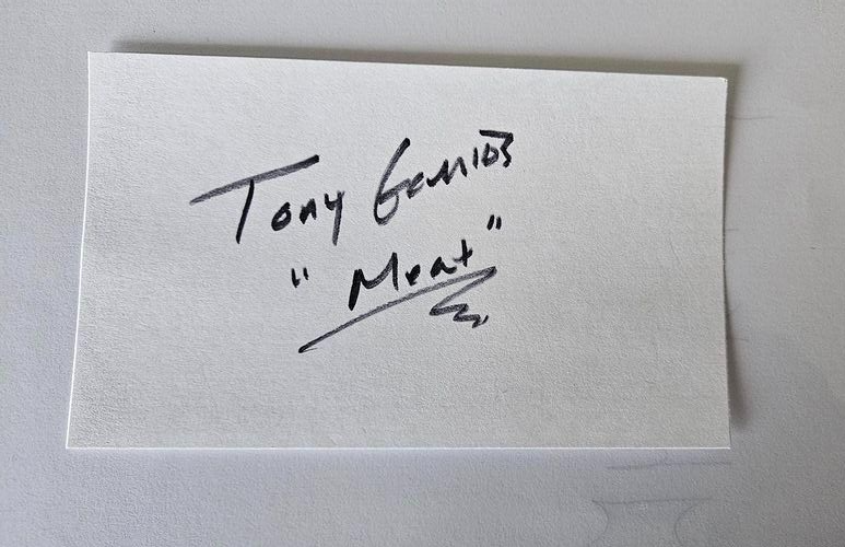 Tony Ganios Meat Tony Ganios Autograph Collection Entry At StarTiger