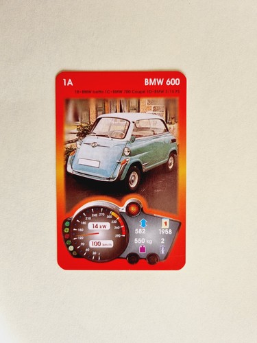 BMW 600 Card Rare Card Auto 80s Years 80 Original Vintage | eBay Australia