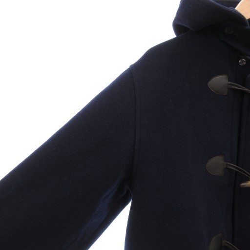 Burberrys Vintage Duffle Coat Navy Toggle Button Hood Half Length 160A ...