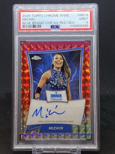 2025 Topps Chrome WWE - Blue Brand Autographs Michin #BBA-MCH Red ...