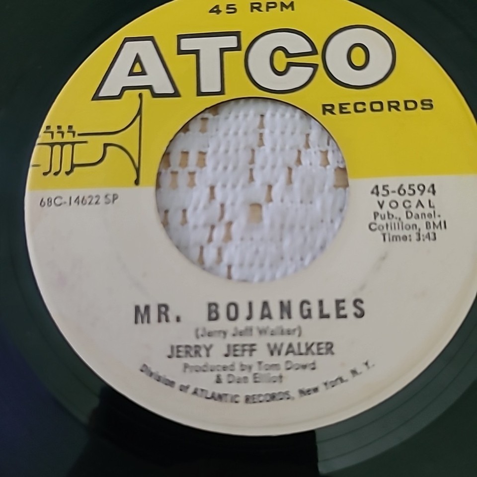Jerry Jeff Walker 45 RPM - Mr. Bojangles / Round And Round - ATCO 45 ...