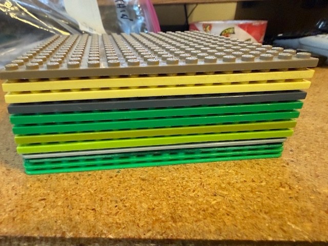 Lego Lot Of 12 Multicolor 16x16 5"x 5" Building Plates Genuine Legos | eBay