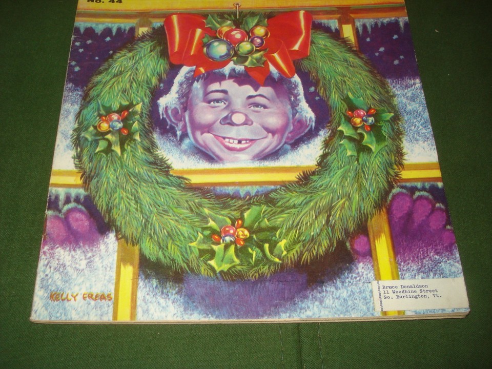 MAD MAGAZINE #44 COMIC BOOK, 1959, SILVER, X-MAS COVER, PARODY, NICE ...
