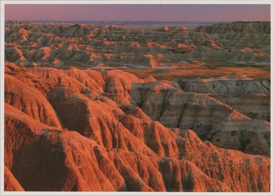 Badlands National Park Photochrome Postcard by Larry Ulrich 1991 | eBay