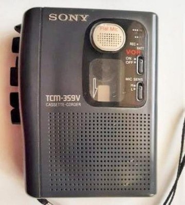 Sony Dictaphone Dictation Machine - Voice Cassette Recorder (TCM-359V ...