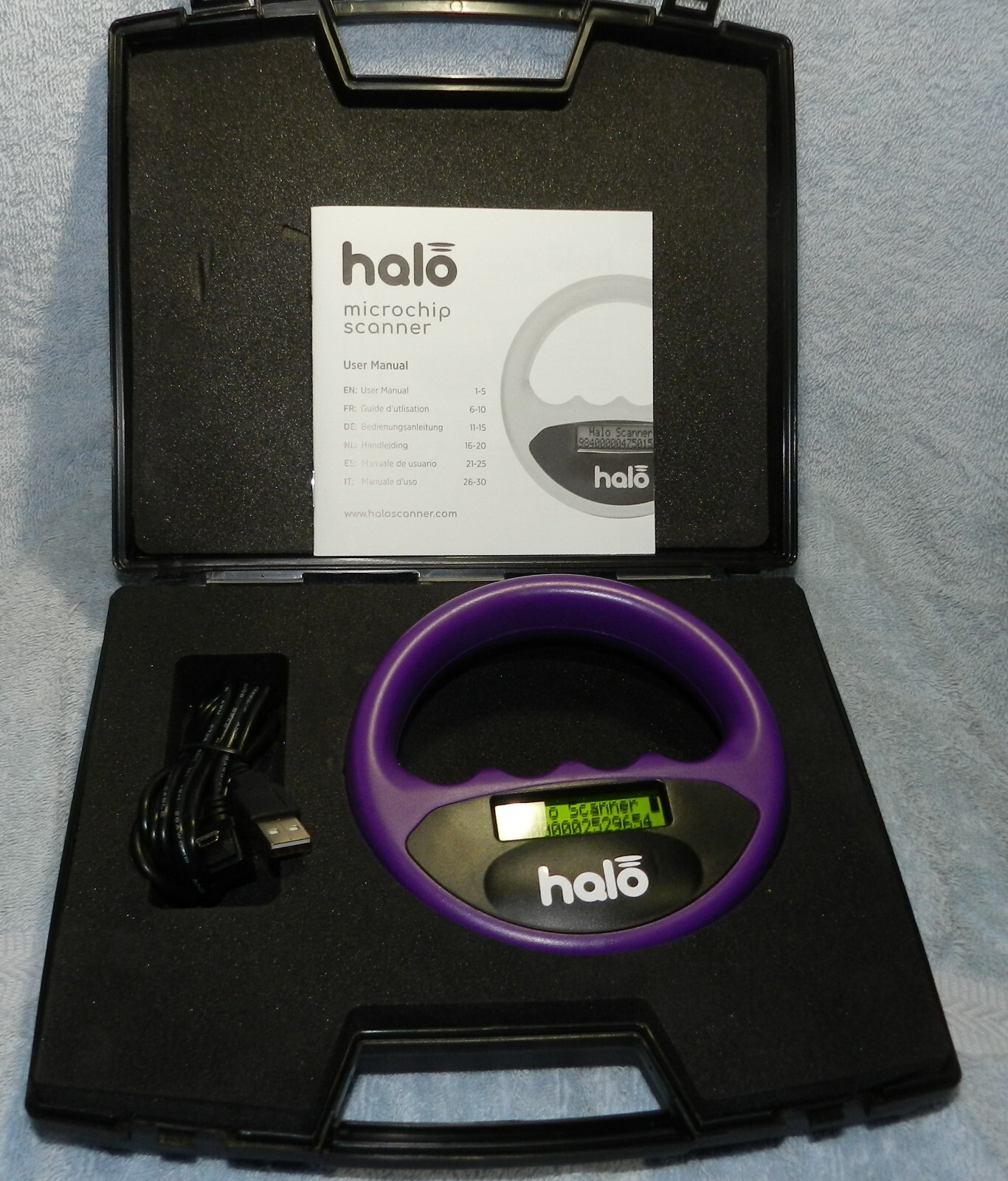 Halo Microchip Pet Scanner with Carrying Case - Purple for sale online ...