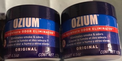 Lot Of 2 Ozium Original Scent Smoke Odor Eliminator Air Freshener 4.5oz GEL 688295855224| eBay