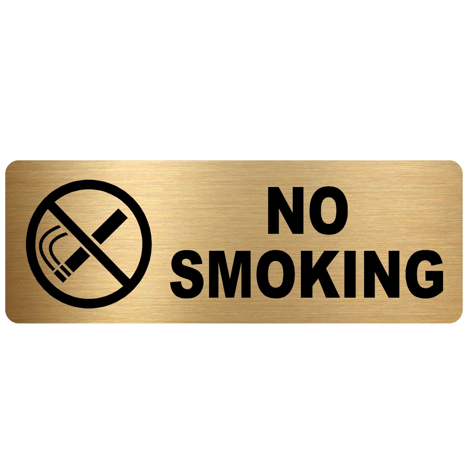 Metal No Smoking Sign IMAGE Warning Aluminium Health and Safety Door ...