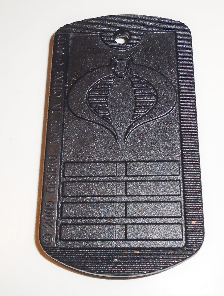 GI Joe Figure Dog Tag Display Stand / Base 2009 Baroness | eBay