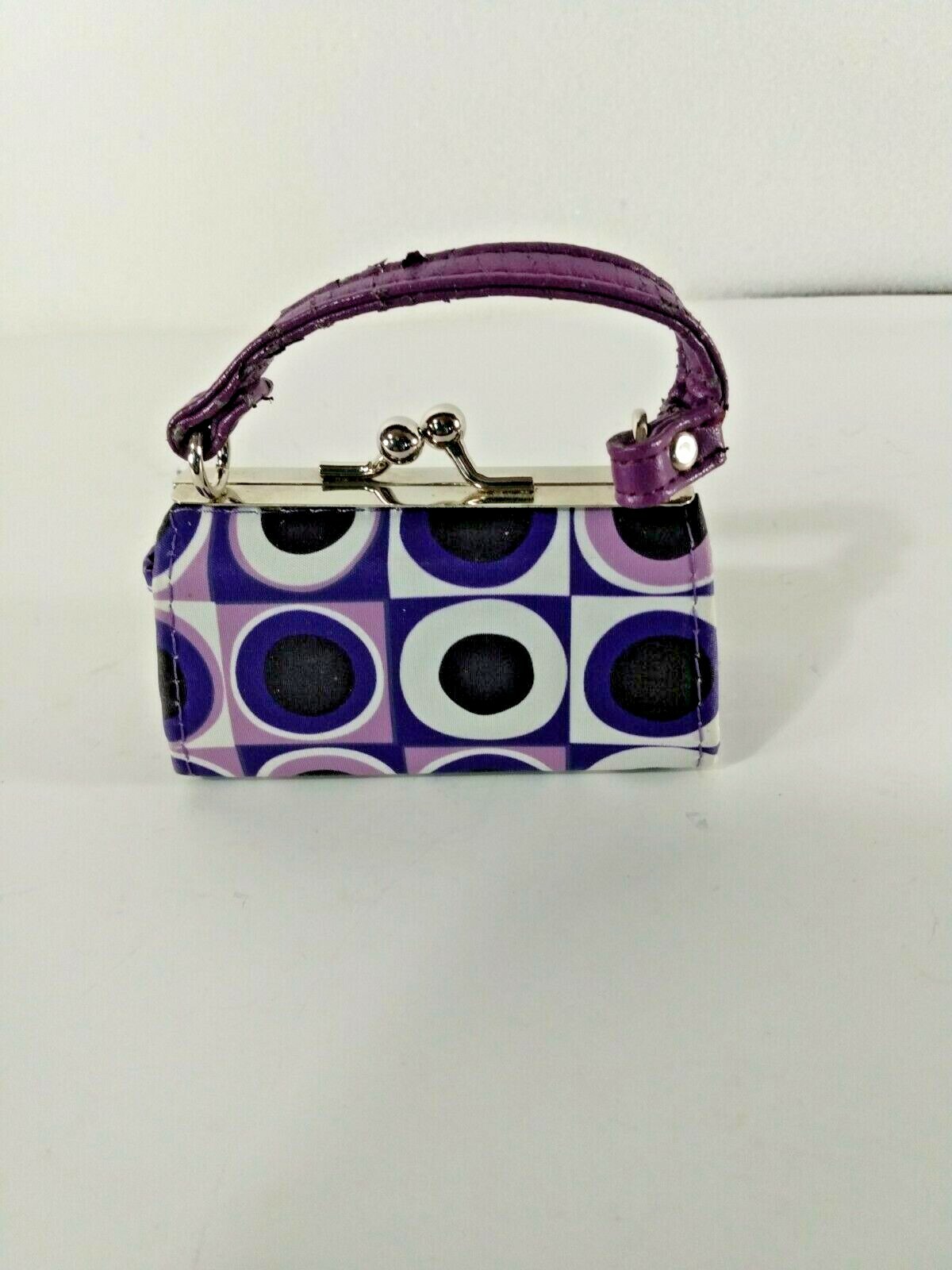 Tic Tok Mini Lipstick Coin Purse Purple With Lavender Interior | eBay