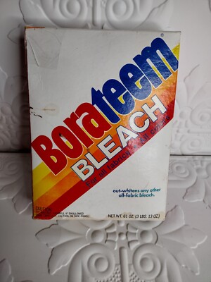 Vintage 1988 Borateem Washing Bleach Box 3lbs For All Fabrics-All ...