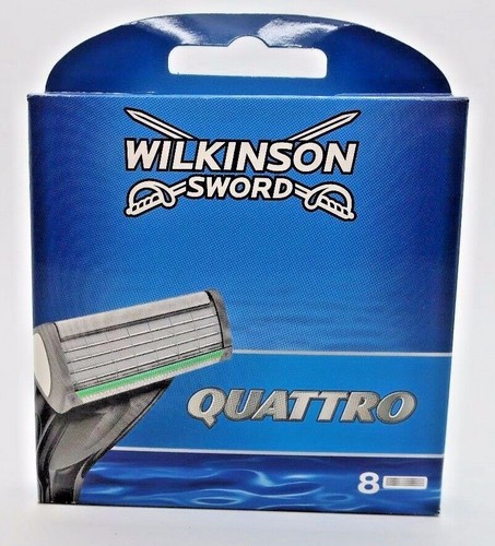 Wilkinson Sword Razor Quattro Blades 8 Pack (Blue pack) | eBay UK