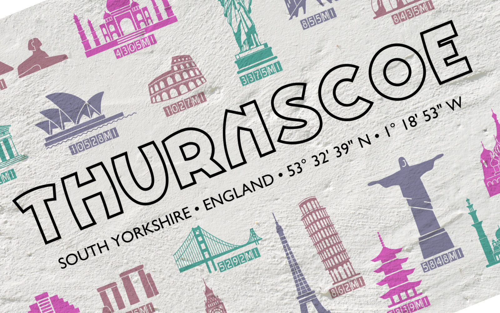 A3 PRINT - Thurnscoe, South Yorkshire, England - World Landmarks | eBay ...