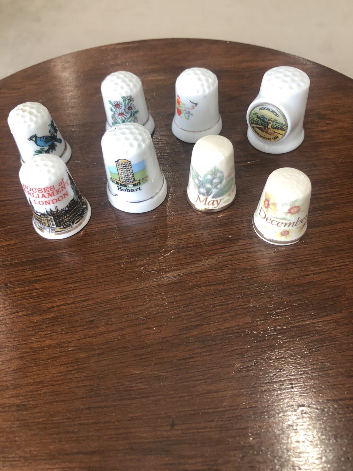 Thimble Collection of 8 collectable Porcelain & Bone China thimbles | eBay
