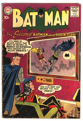 * BATMAN #131 (1960) Batman & Robin II! Batwoman Silver Classic Very ...